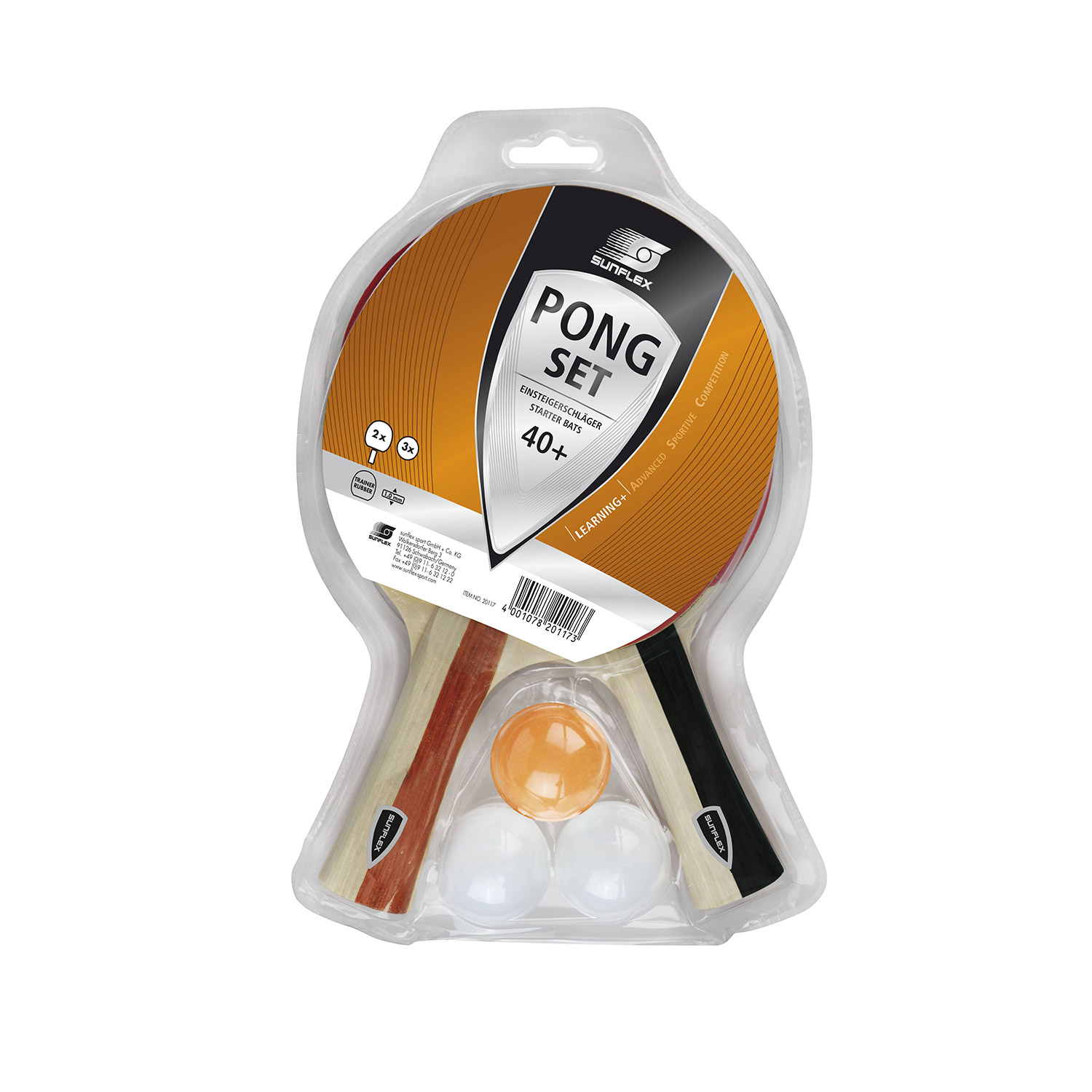 SUNFLEX ΣΕΤ PING-PONG (2 RAK + 3 BALL) (97230)