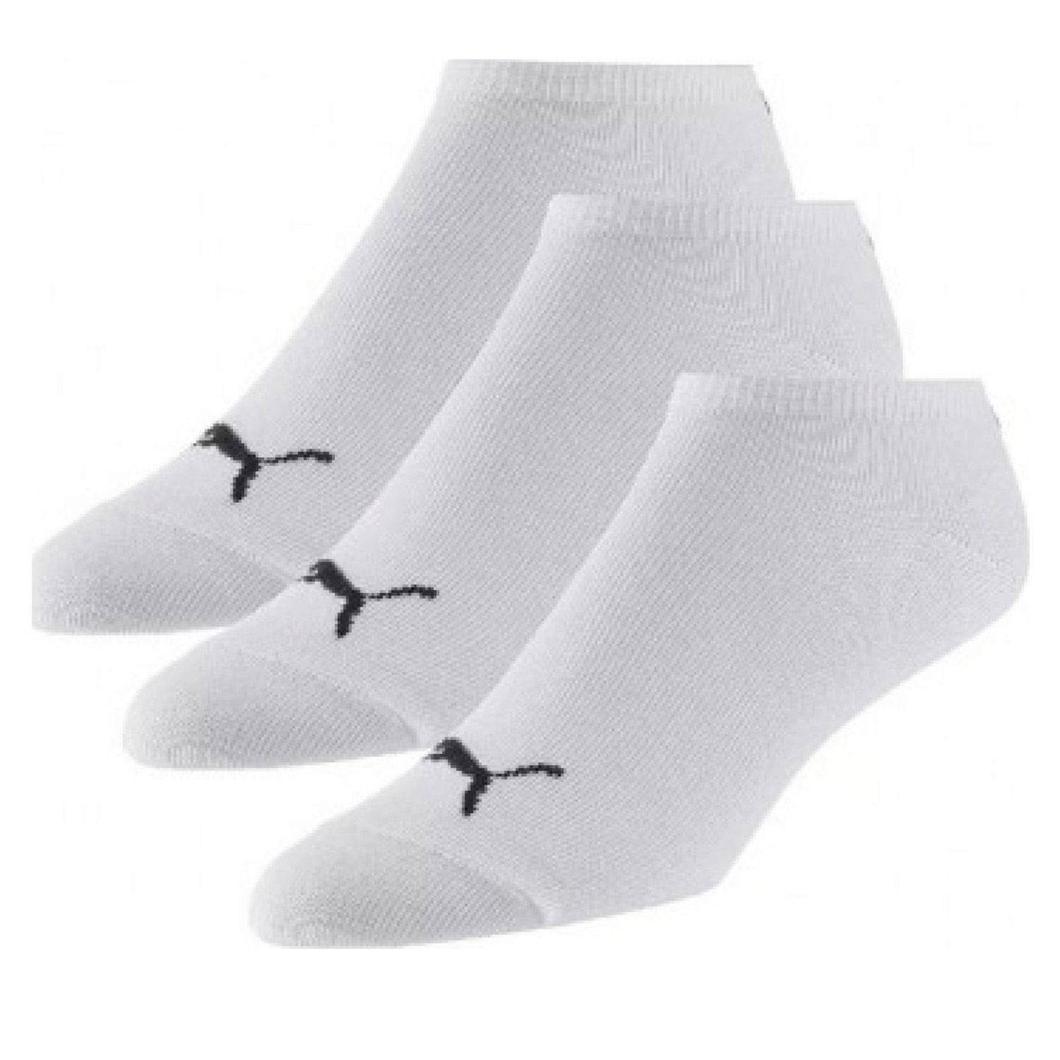 Λευκό Puma Kids Unisex Invisible Socks 3 Pairs (907374-300)
