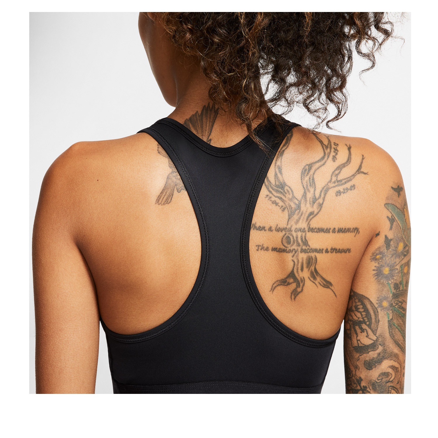 Μαύρο Nike W Dri-Fit Swoosh Sports Bra (BV3900-010)
